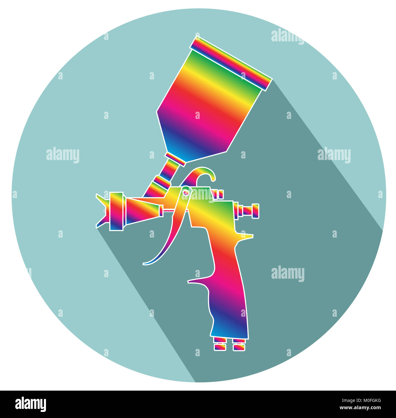 Paint spray gun Stock Photo - Alamy