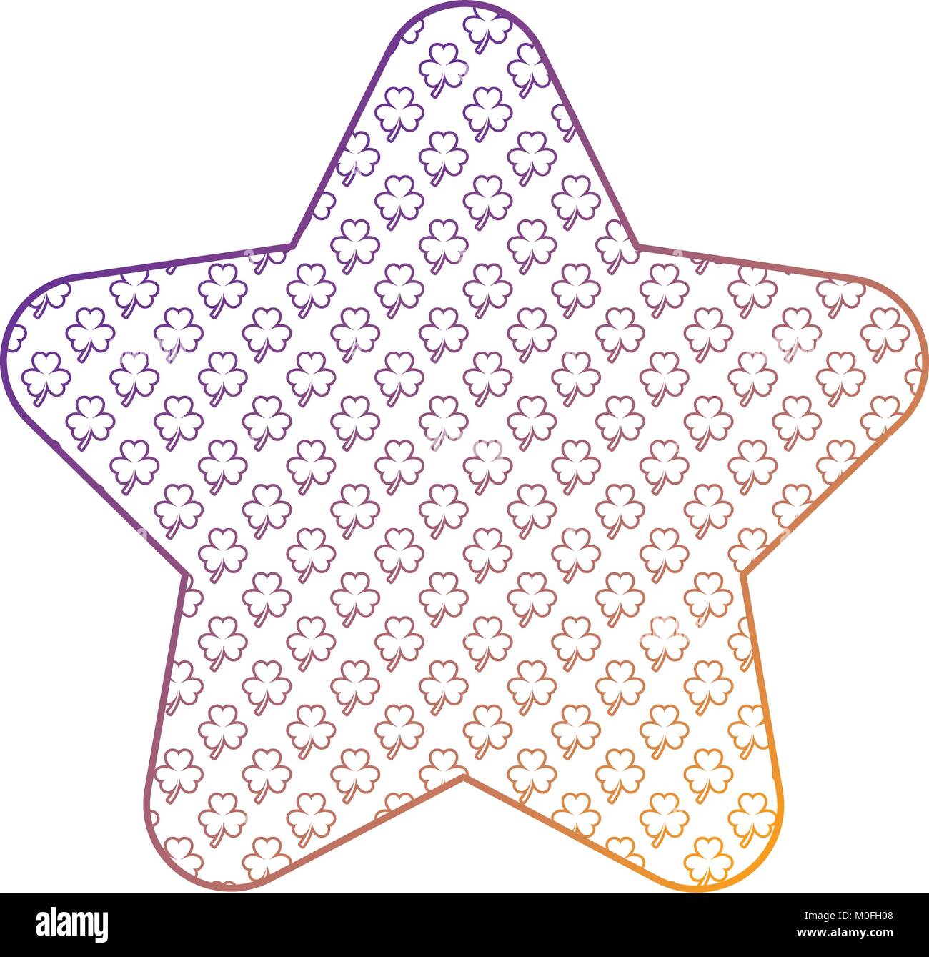 pattern shape label star st patrick day beer glass Stock Vector Image ...