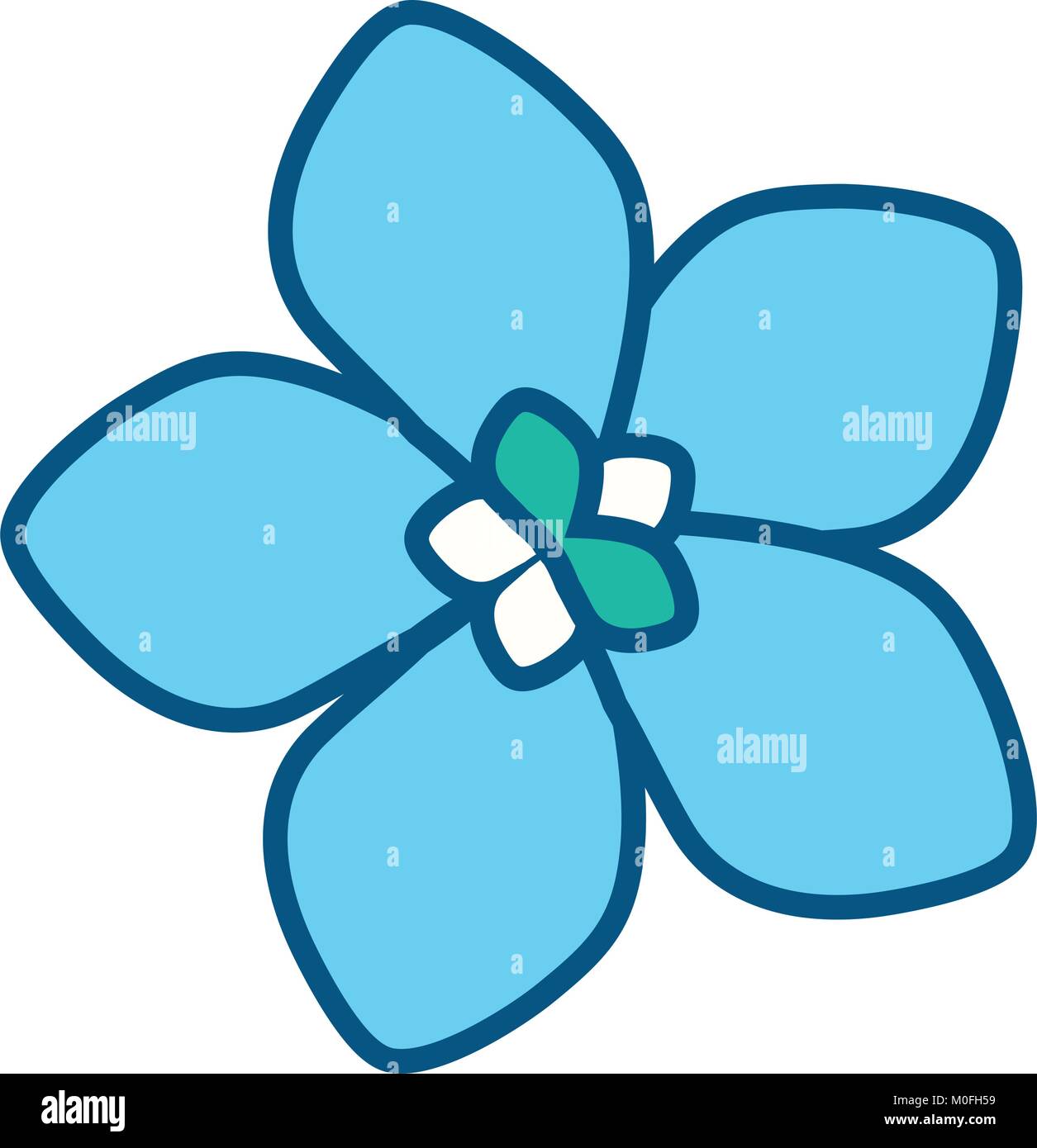 colored flower design vector illustration Stock Vector Image & Art - Alamy