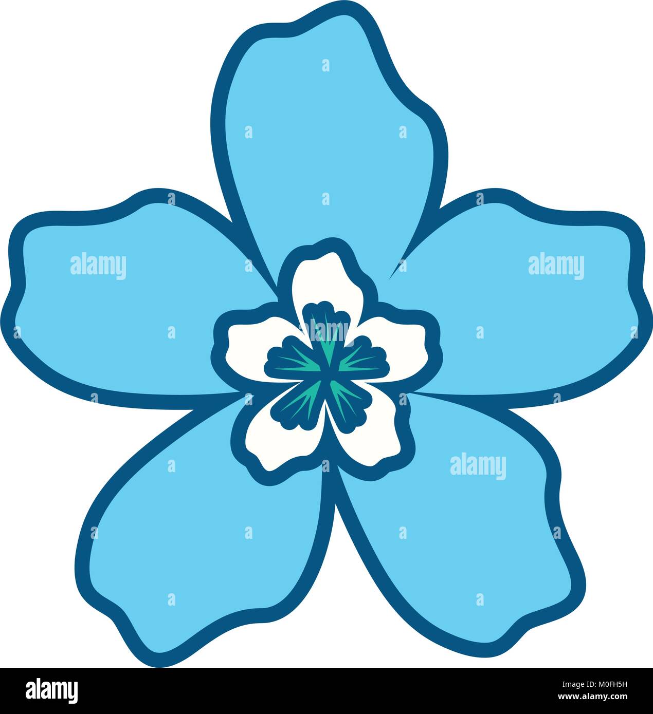 colored flower design vector illustration Stock Vector Image & Art - Alamy