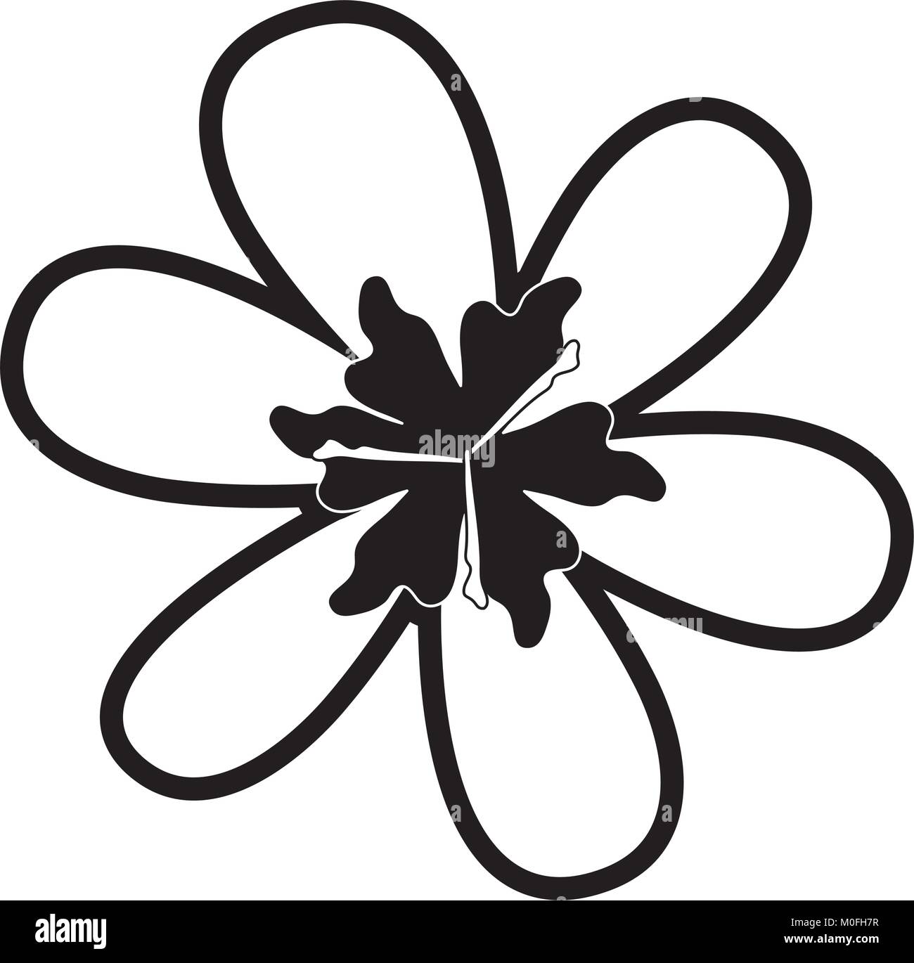 white flower design vector illustration Stock Vector Image & Art - Alamy