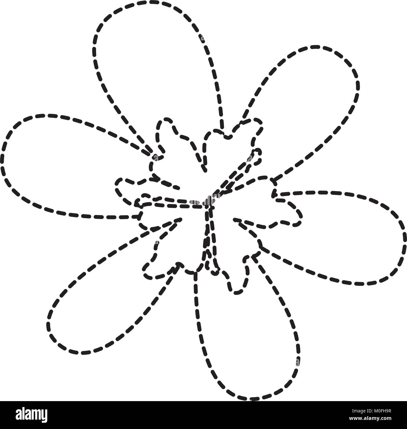uncolored flower design illustration Stock Vector Image & Art - Alamy