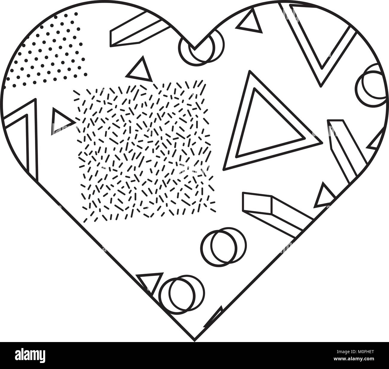 label shape heart different geometric figures Stock Vector Image & Art ...