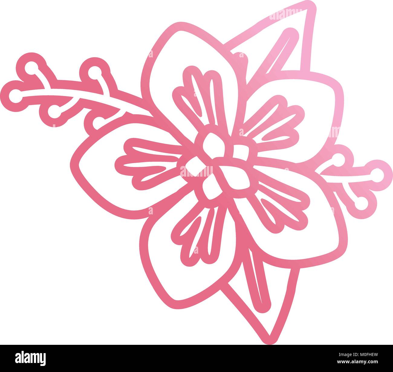 pink flower design vector illustration Stock Vector Image & Art - Alamy