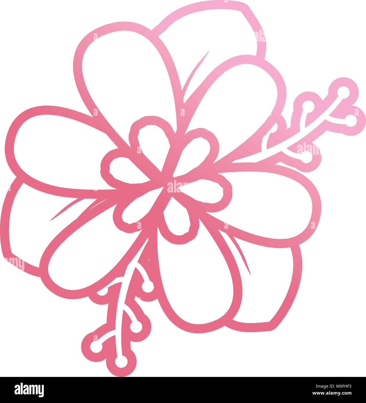 pink flower design vector illustration Stock Vector Image & Art - Alamy