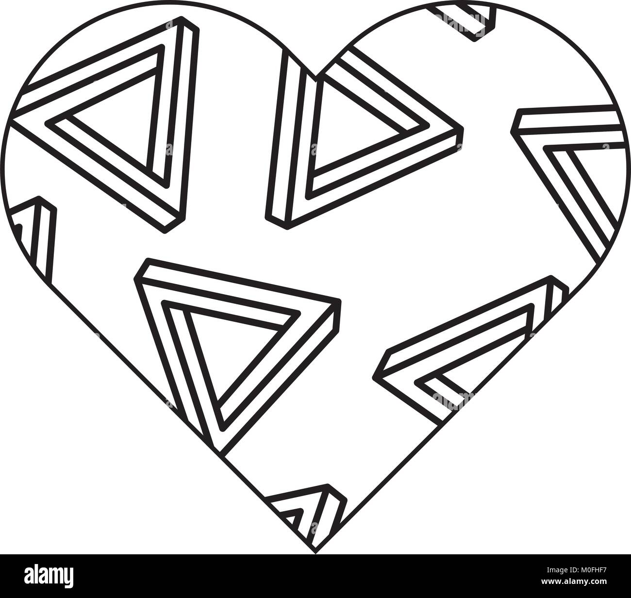 label shape heart different geometric figures Stock Vector Image & Art ...