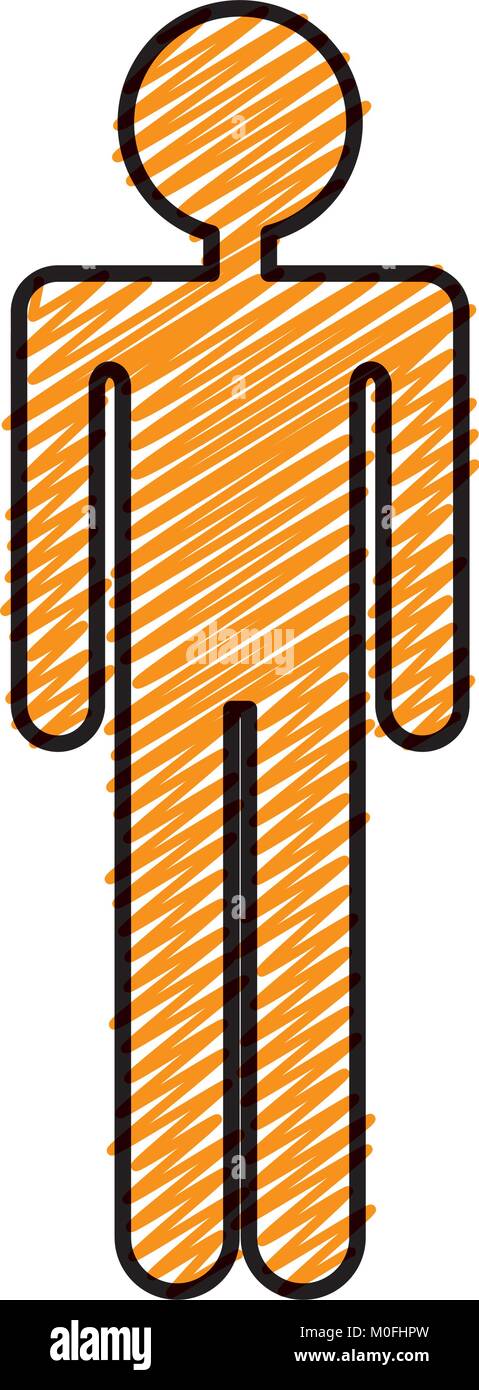 male human figure silhouette vector illustration design Stock Vector ...