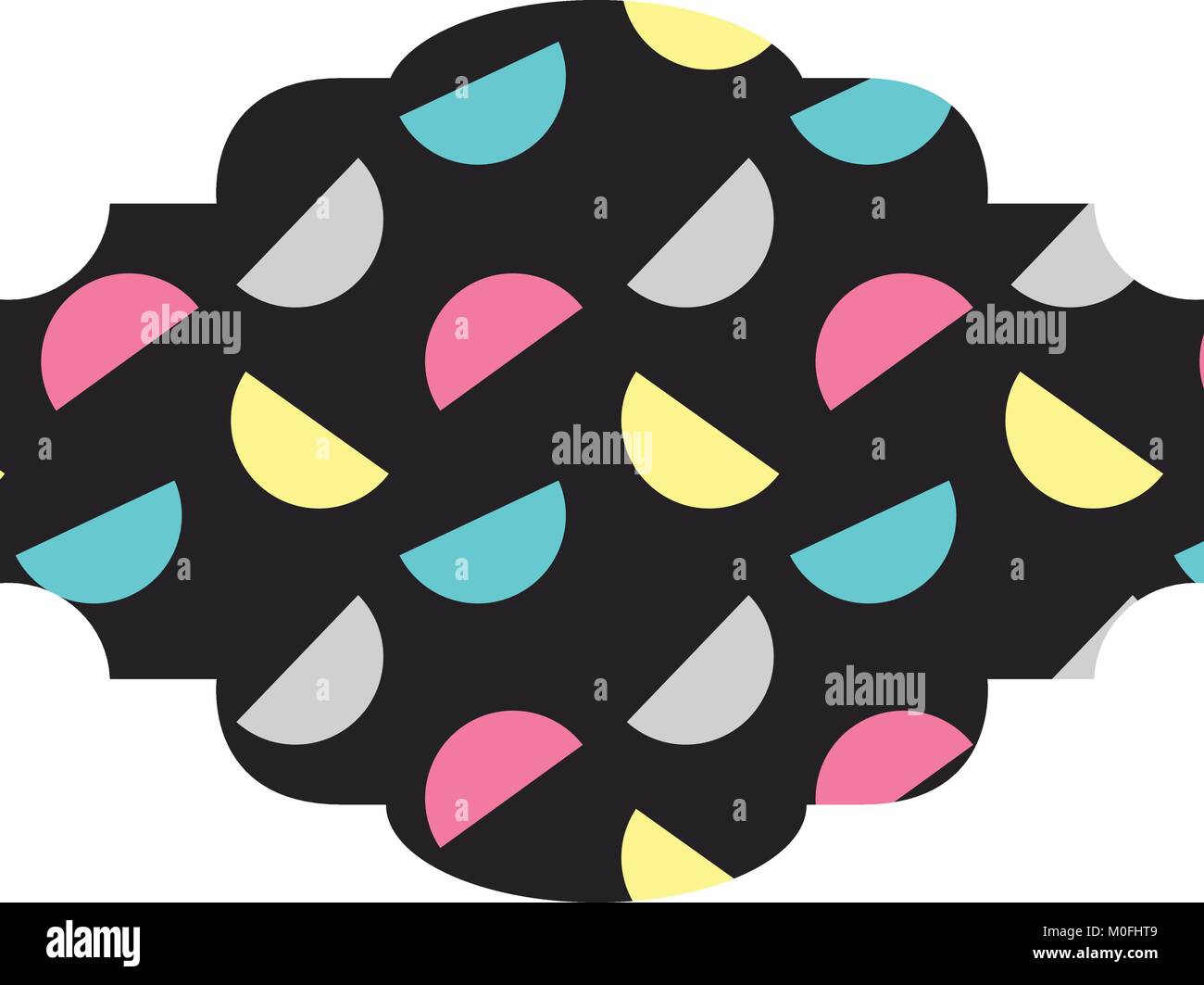label memphis geometric figures abstract design Stock Vector Image ...