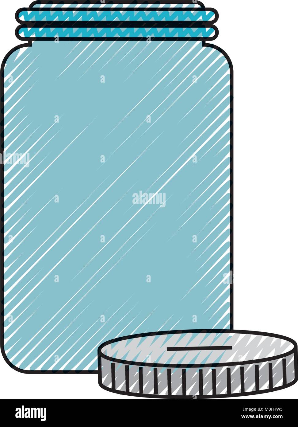 jar coin bank vector illustration Stock Vector Image & Art - Alamy