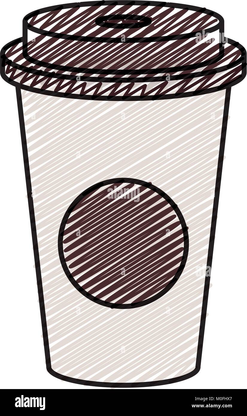 coffee in plastic cup icon vector illustration design Stock Vector ...