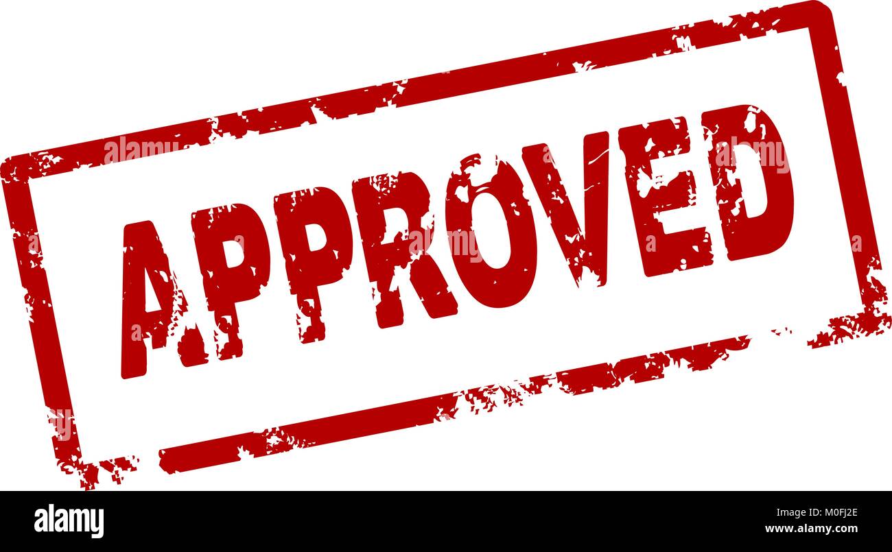 Approved rubber stamp Stock Vector Image & Art - Alamy