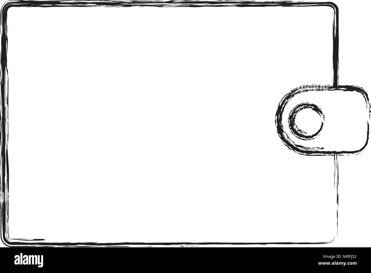 uncolored wallet vector illustration Stock Vector Image & Art - Alamy