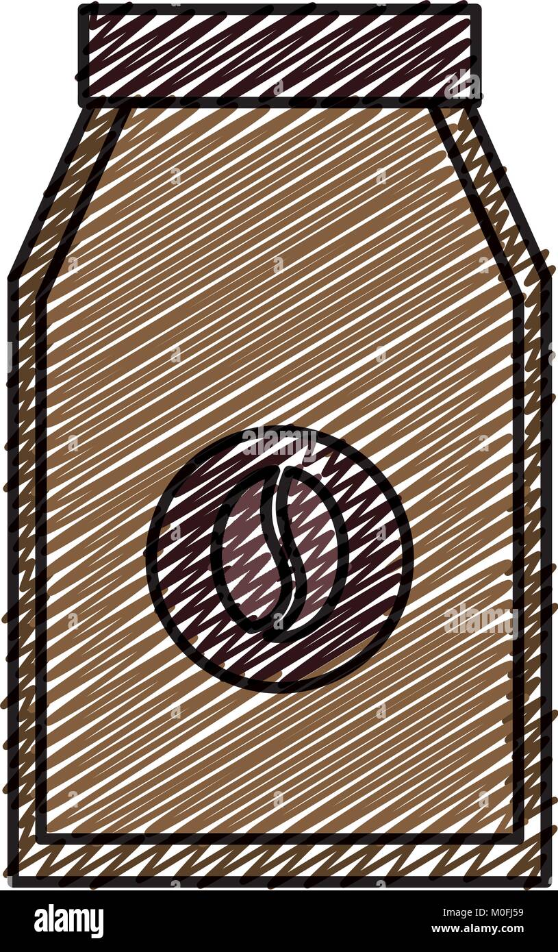 coffee bag product icon vector illustration design Stock Vector Image ...