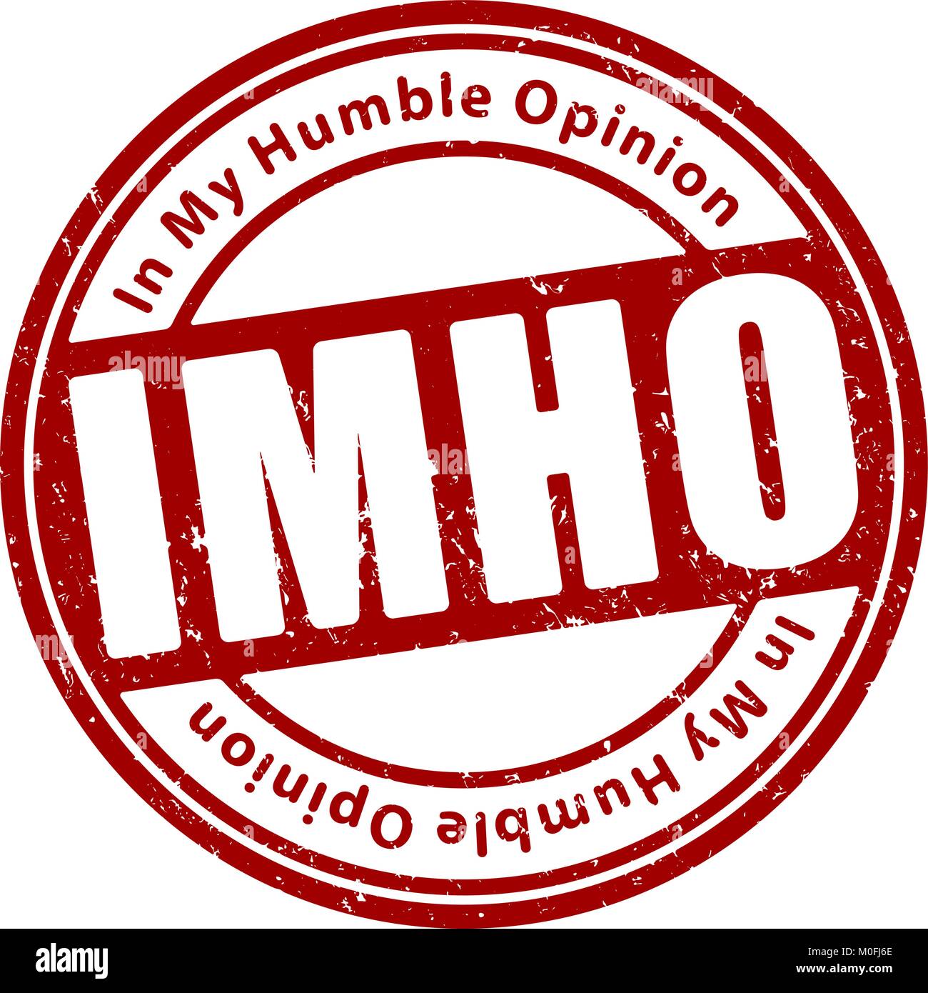 IMHO rubber stanp Stock Vector Image & Art - Alamy