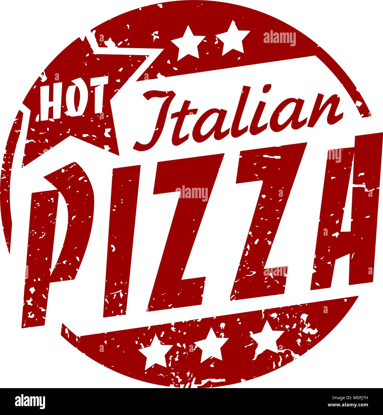 Hot italian pizza Stock Vector Images - Alamy