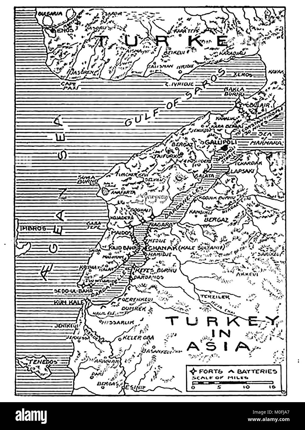 WWI - A 1917 map showing military activity in the 1914-1918 First World ...