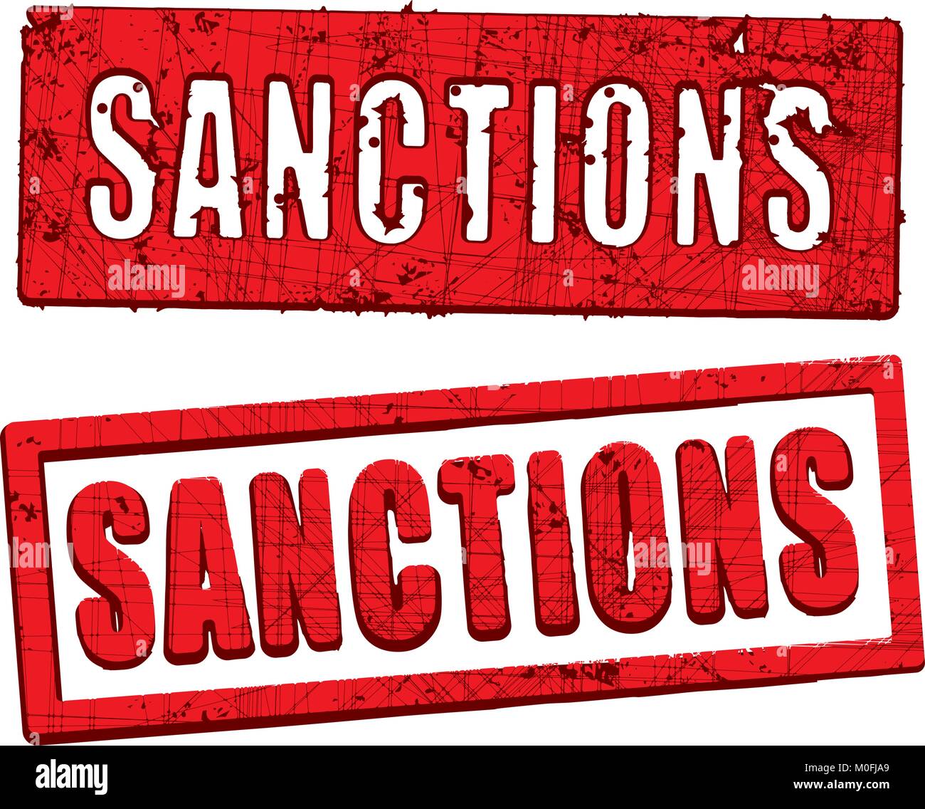 Sanctions vector vectors hi-res stock photography and images - Alamy