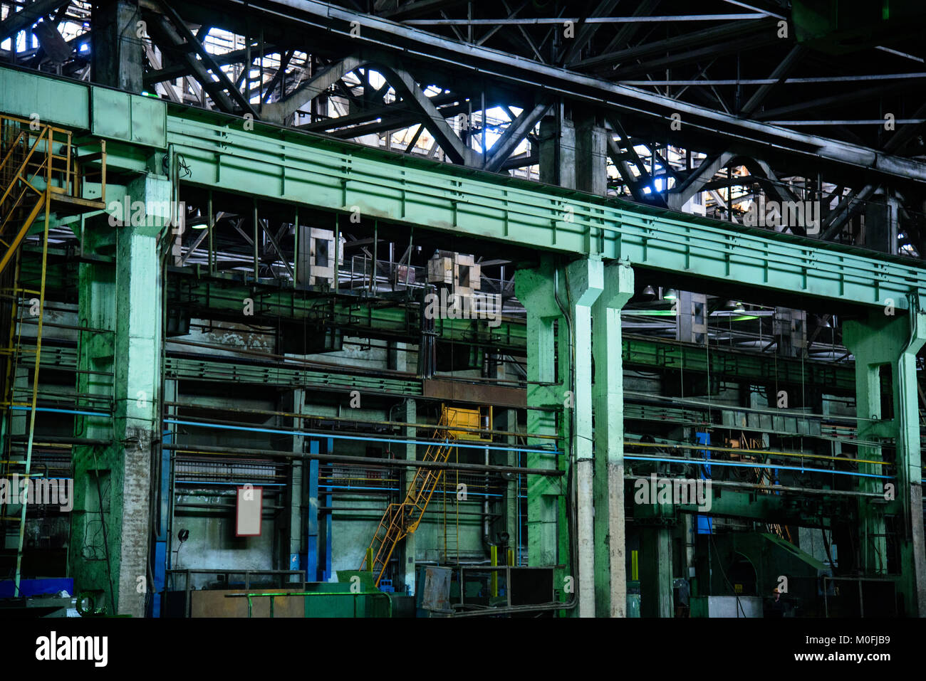 industrial equipment at the factory in production hall Stock Photo - Alamy