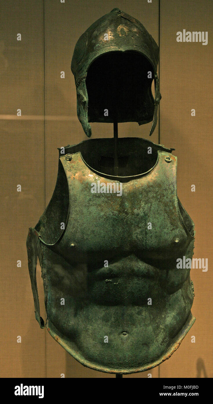 Set of bronze armour, Greek, South Indian, Apulian, 330 BC, Classical ...