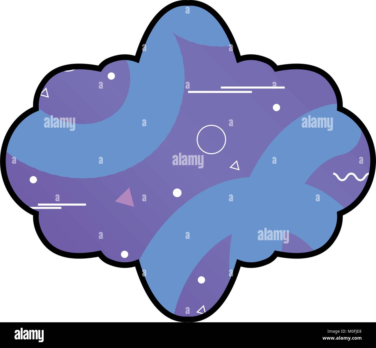 Frame with memphis style design Stock Vector Image & Art - Alamy
