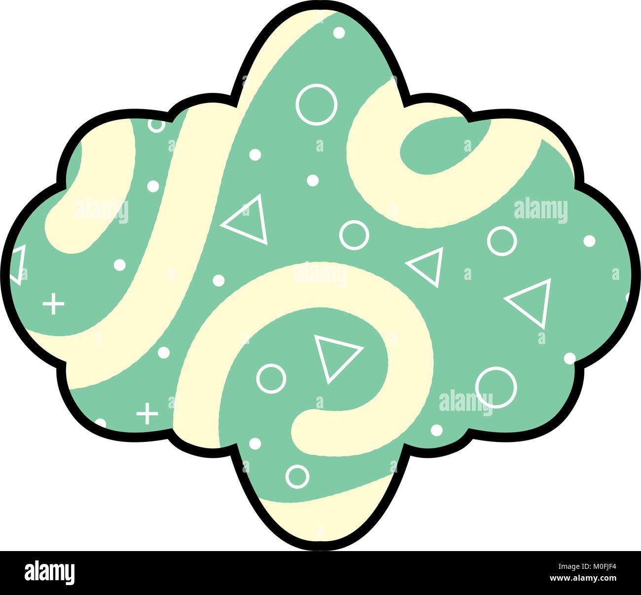 Frame with memphis style design Stock Vector Image & Art - Alamy