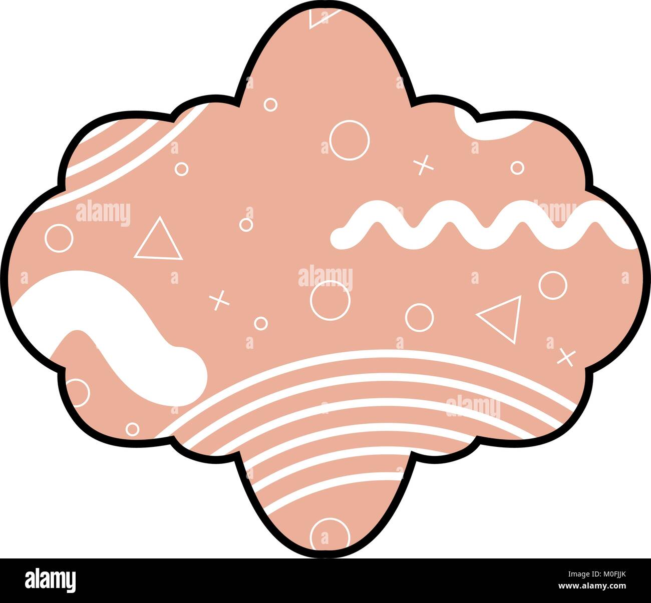 Frame with memphis style design Stock Vector Image & Art - Alamy