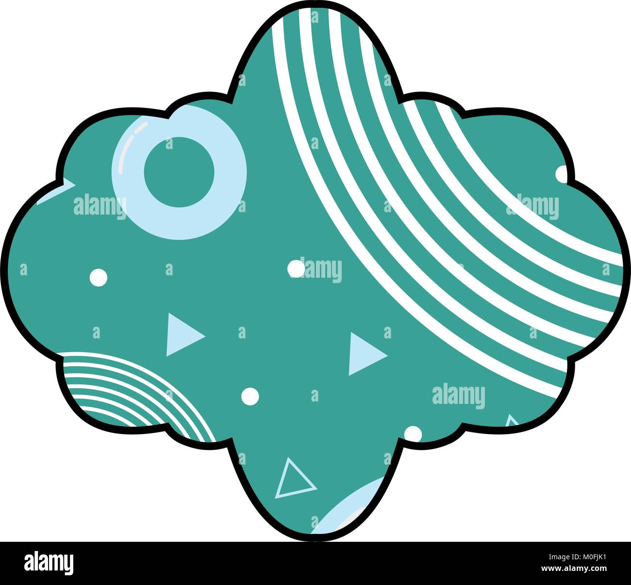 Frame with memphis style design Stock Vector Image & Art - Alamy