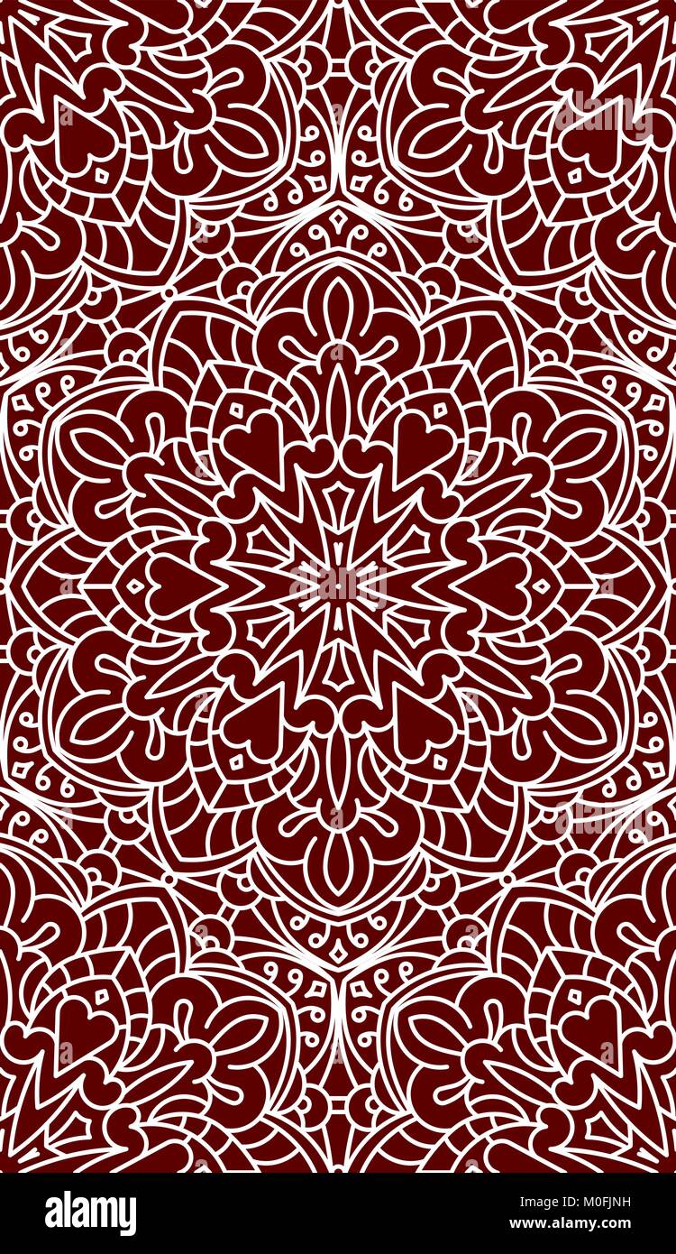 Seamless Abstract Tribal Pattern. Hand Drawn Ethnic Texture. Vector ...