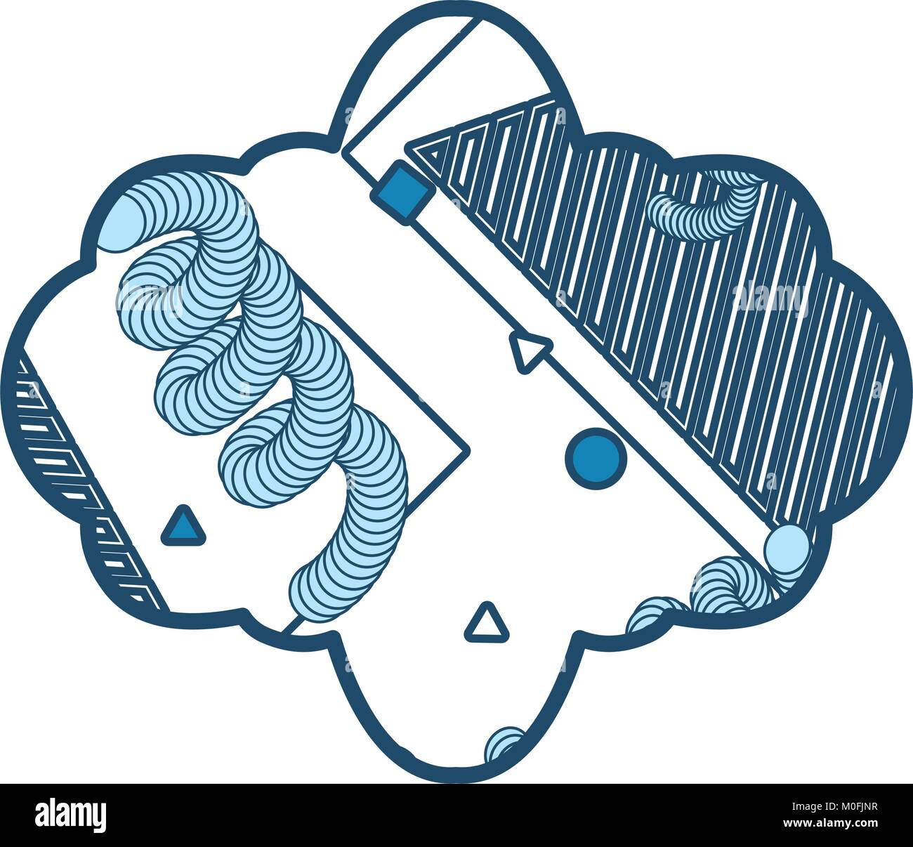 Frame with memphis style design Stock Vector Image & Art - Alamy