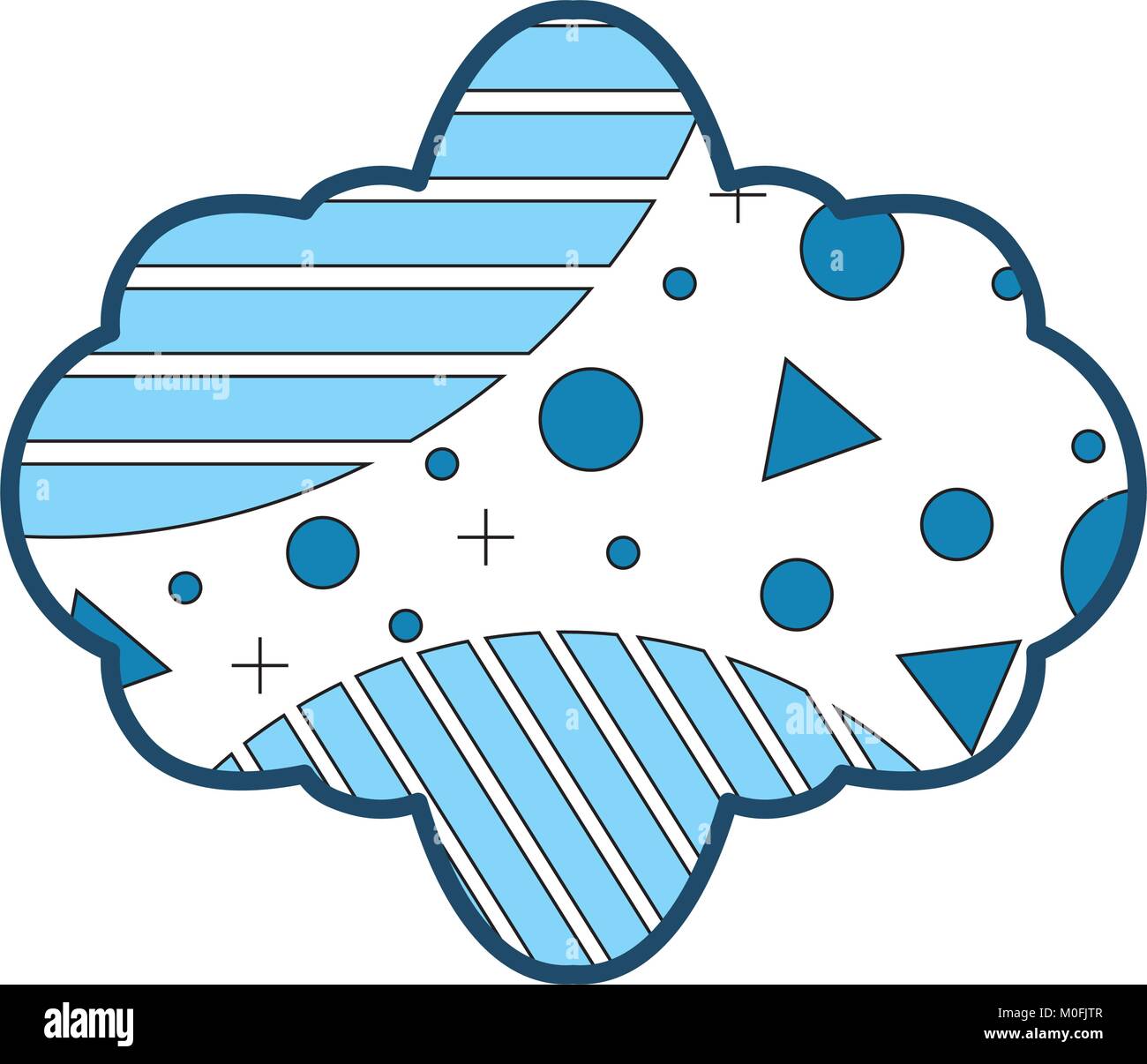 Frame with memphis style design Stock Vector Image & Art - Alamy