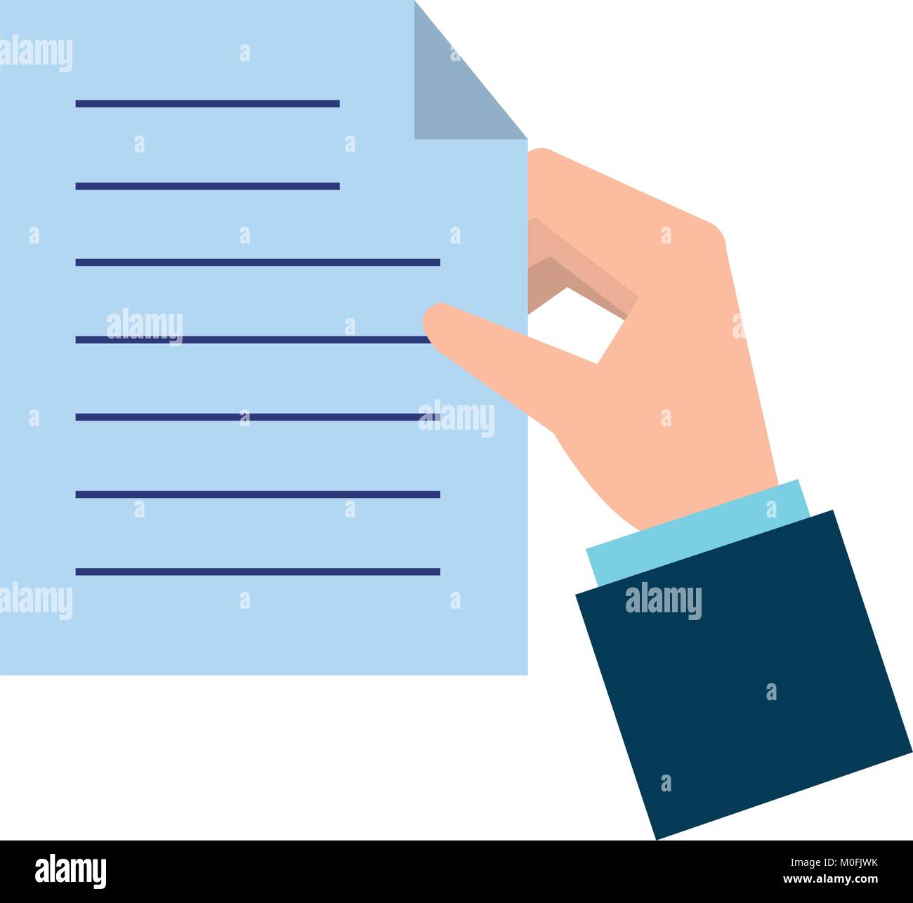 hands with paper document vector illustration design Stock Vector Image ...