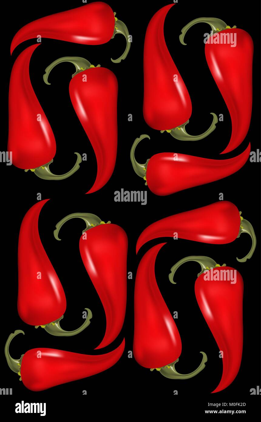 Seamless pattern with pepers Stock Vector Image & Art - Alamy