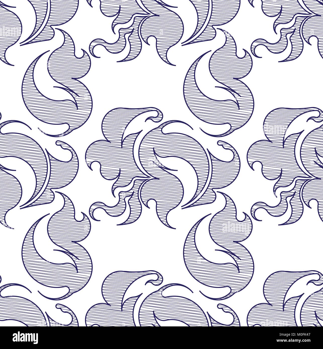 Vector seamless floral pattern Stock Vector Image & Art - Alamy