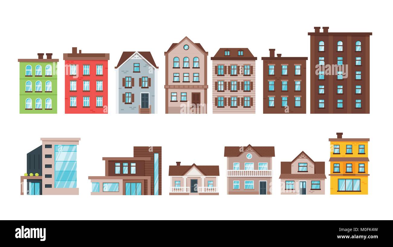 Buildings animation Cut Out Stock Images & Pictures - Alamy