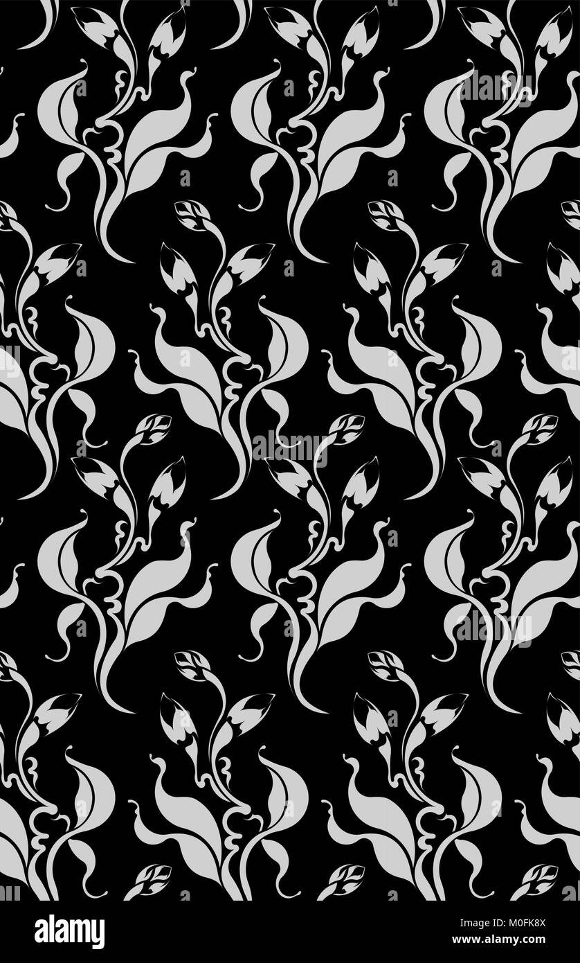 Vector seamless floral pattern Stock Vector Image & Art - Alamy