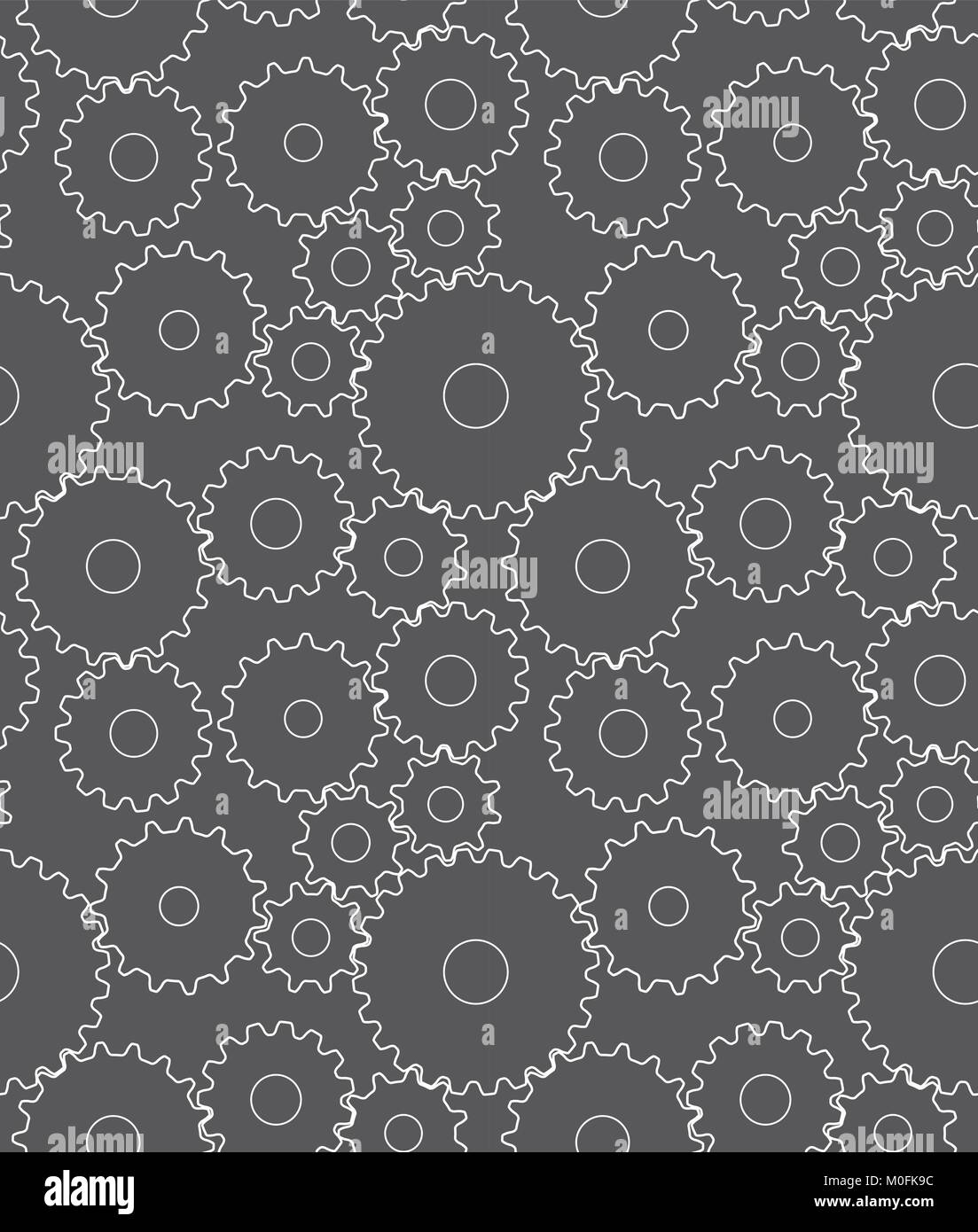Seamless pattern with gears Stock Vector Image & Art - Alamy