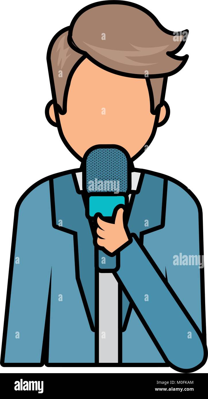 Journalist Man icon Stock Vector Image & Art - Alamy