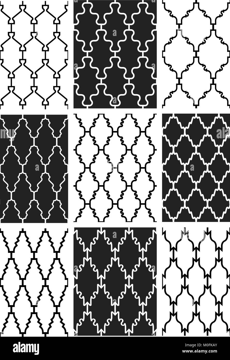 Set of 9 very simple seamless patterns Stock Vector Image & Art - Alamy