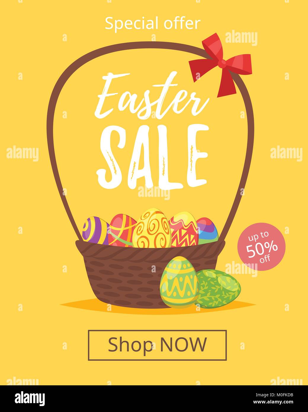 Easter sale poster design Stock Vector Images - Alamy