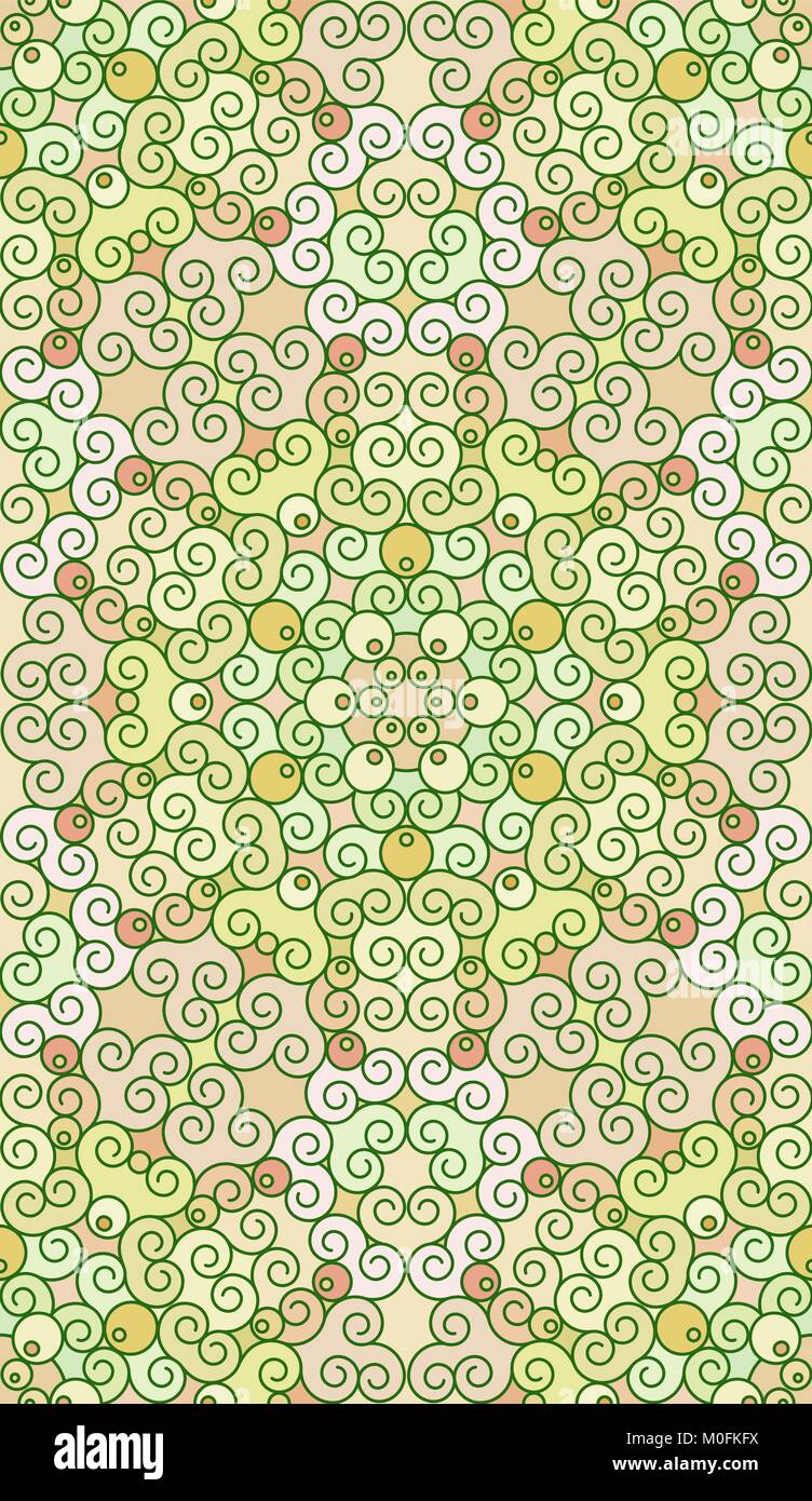 Seamless abstract hand-drawn pattern in mono line style. It may be used ...