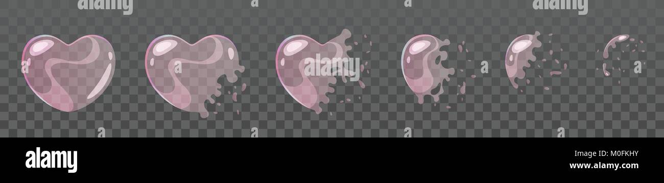 pink bubble burst sprites Stock Vector Image & Art - Alamy