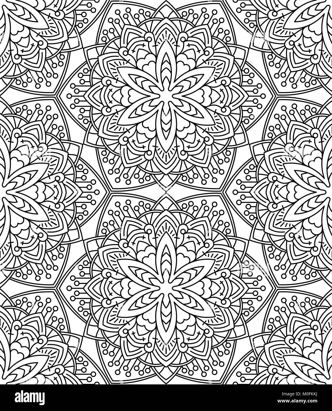 Seamless Abstract Tribal Pattern. Hand Drawn Ethnic Texture. Vector ...