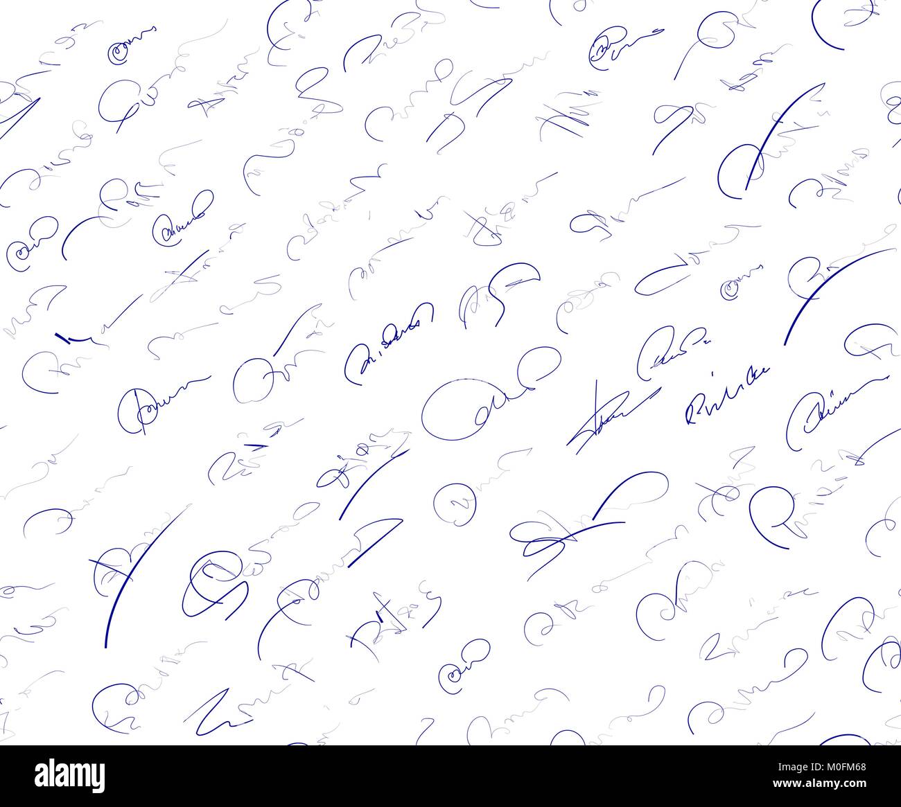 Abstract seamless background with signatures Stock Vector Image & Art ...