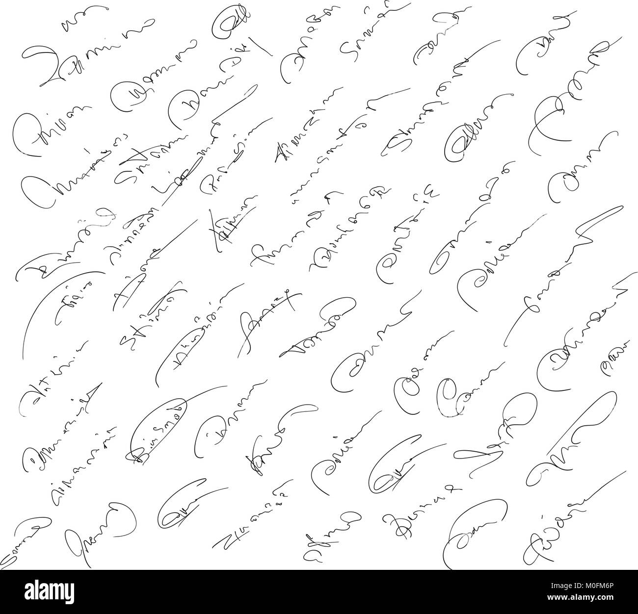 Autograph Stock Vector Images - Alamy