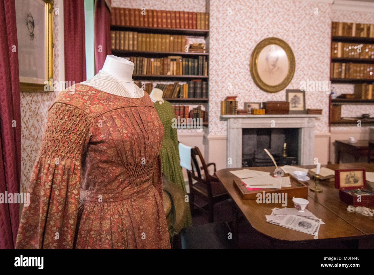 Interior of dining room at Bront‘ Parsonage Museum, Haworth, West ...