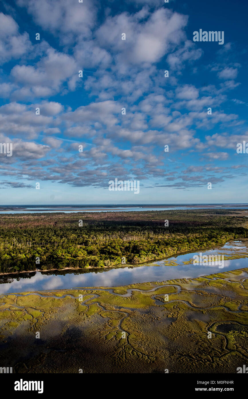 Shots of the stunning Georgia Sea Islands and coastal waterways for the ...