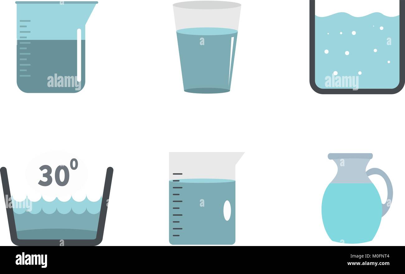 Water vessel icon set, flat style Stock Vector Image & Art - Alamy