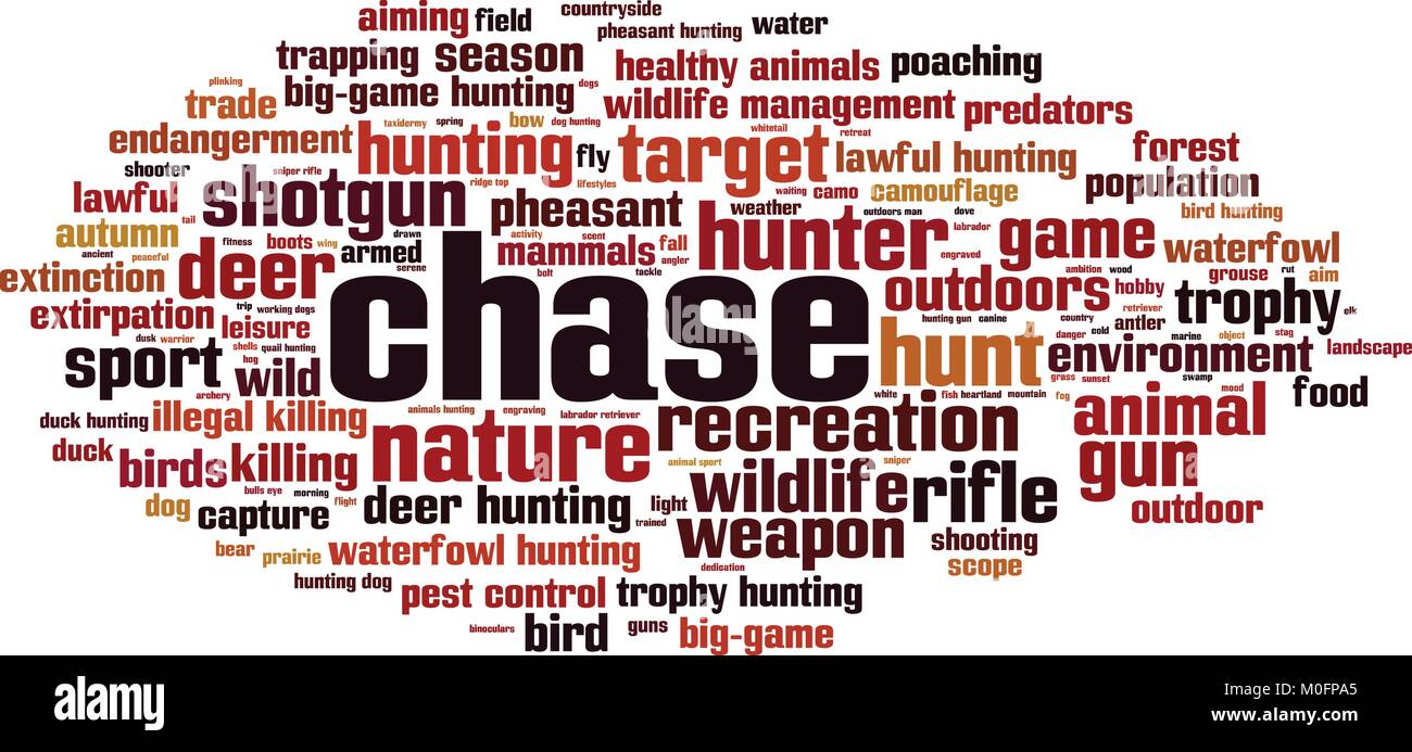 Chase word cloud concept. Vector illustration Stock Vector Image & Art ...