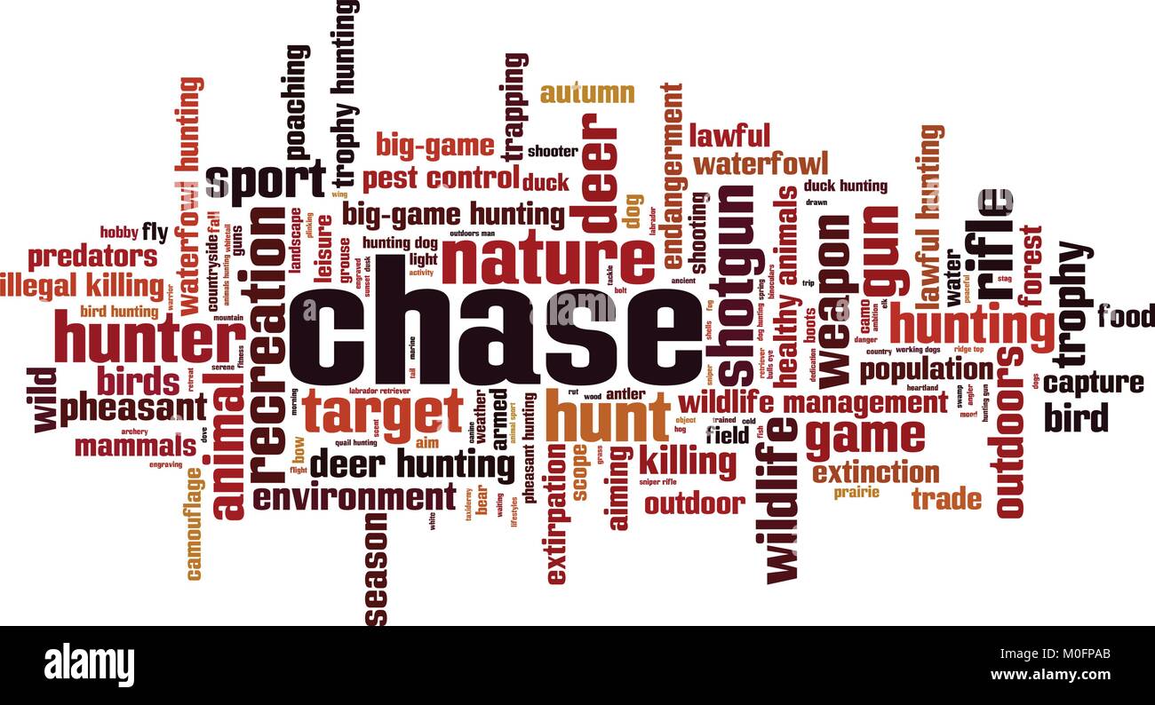 Chase word cloud concept. Vector illustration Stock Vector Image & Art ...