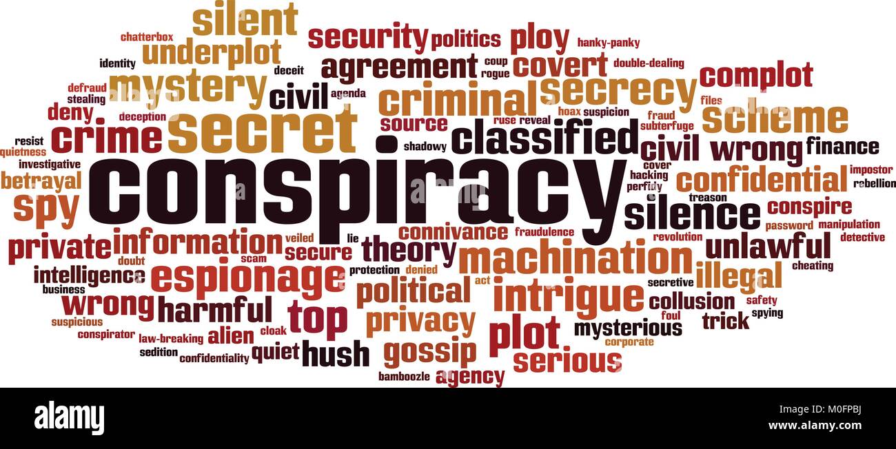 Conspiracy word cloud concept. Vector illustration Stock Vector Image ...